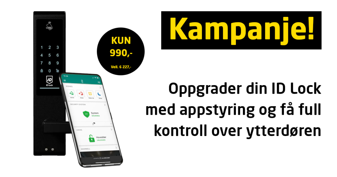 Kampanje! Oppgrader din ID Lock med appstyring for kun 990,- « MyNorDan